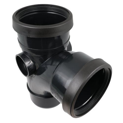 Double Socket 92° Tee Pushfit